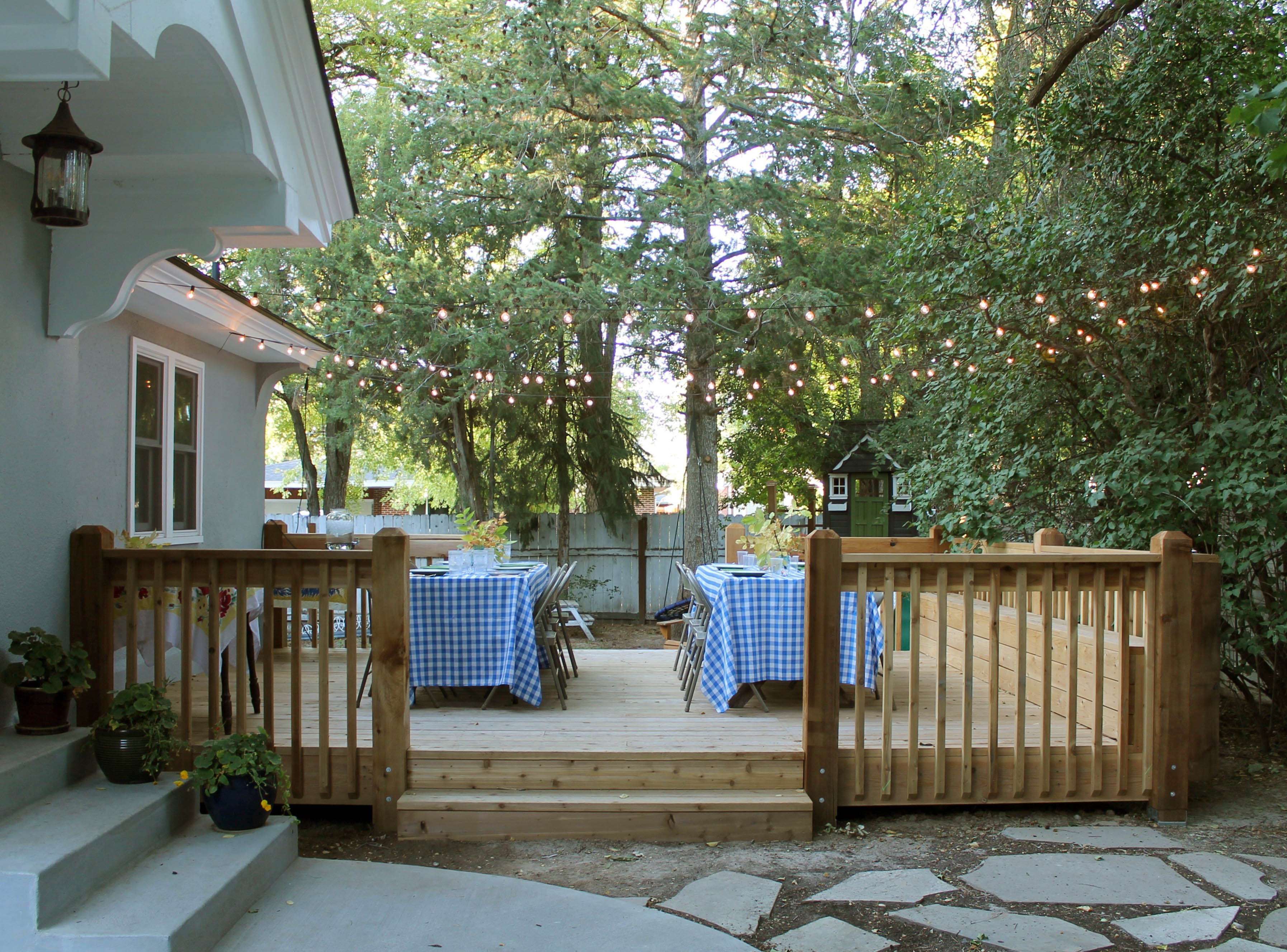 Back deck before and after – Boulevard West